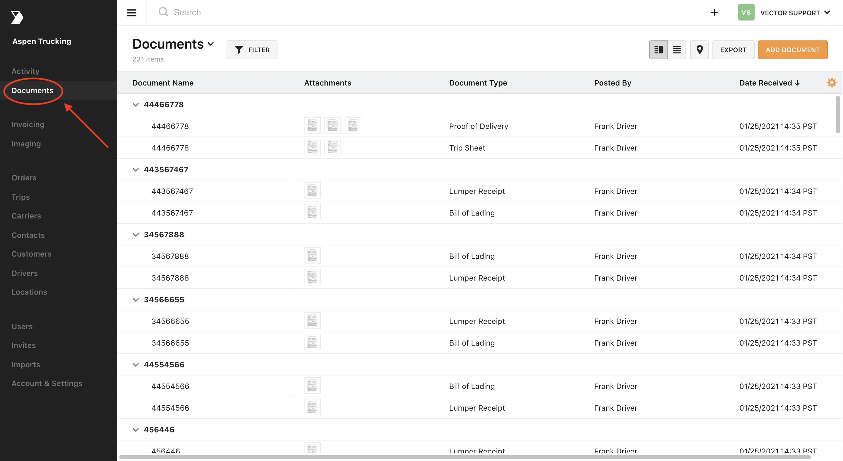 Add A Document In The Web App Vector
