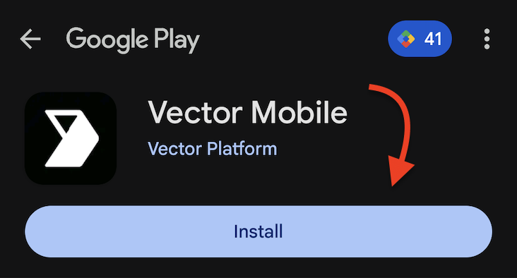 Create an Account in the Mobile App – Vector